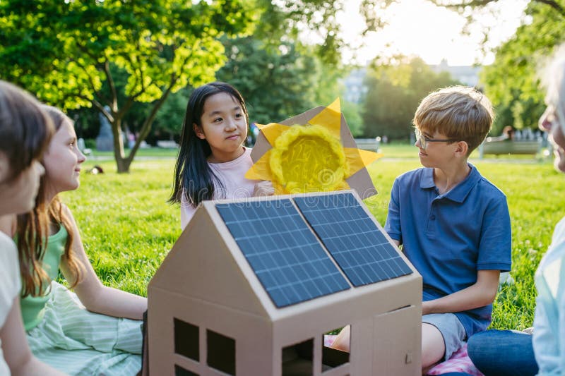 Children Learning about Renewable Energy and Solar Panels during ...
