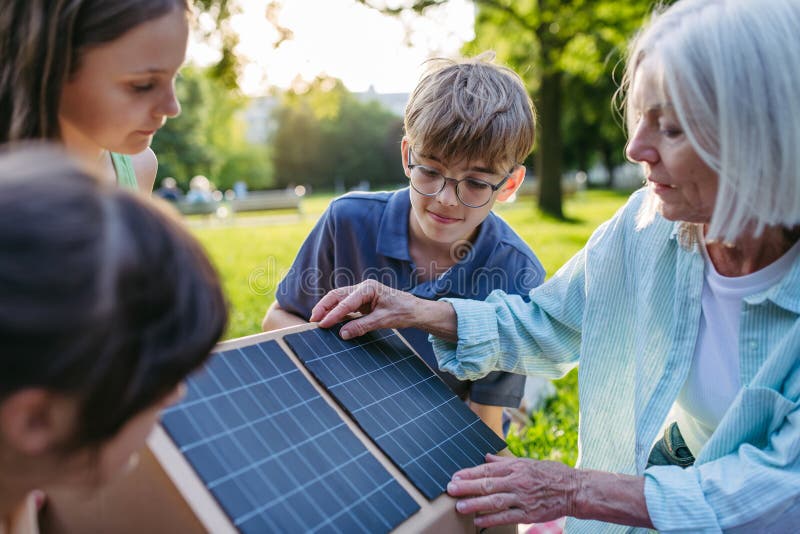 Children Learning about Renewable Energy and Solar Panels during ...