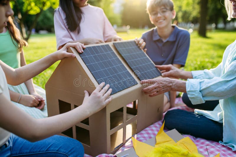 Children Learning about Renewable Energy and Solar Panels during ...