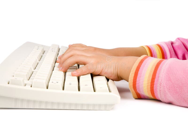 Children learning typing stock photo. Image of human, technology - 2305768