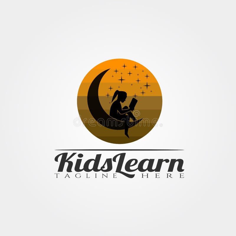 Children Learning Vector Logo Design,kid Learn Stock Vector ...