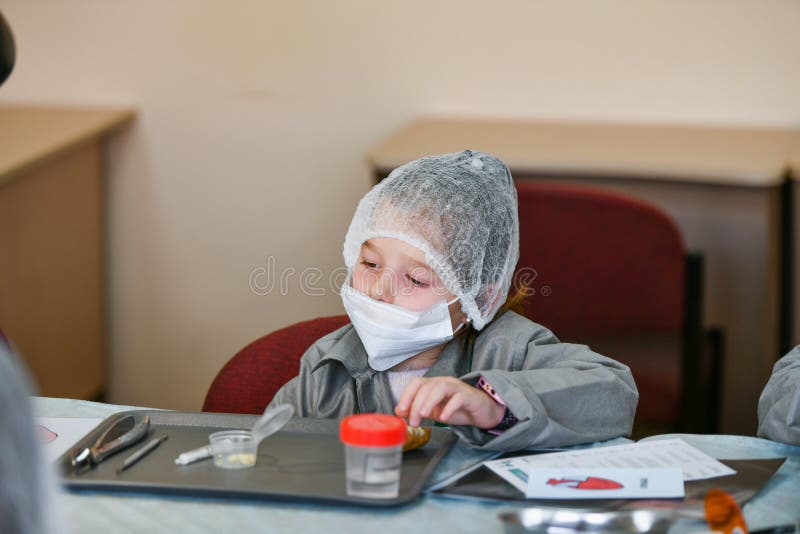 Dental Classroom Interior. Dentists Tools in a Modern Classroom at ...