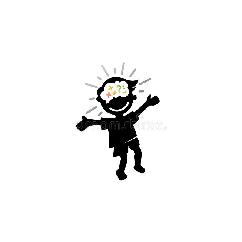 Children Logo with Brain Design Illustration, Brain Colorful Stock ...