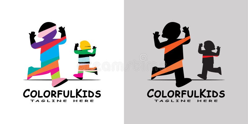 Children Logo with Colorful Design, Kids Logo -vector Stock Vector ...