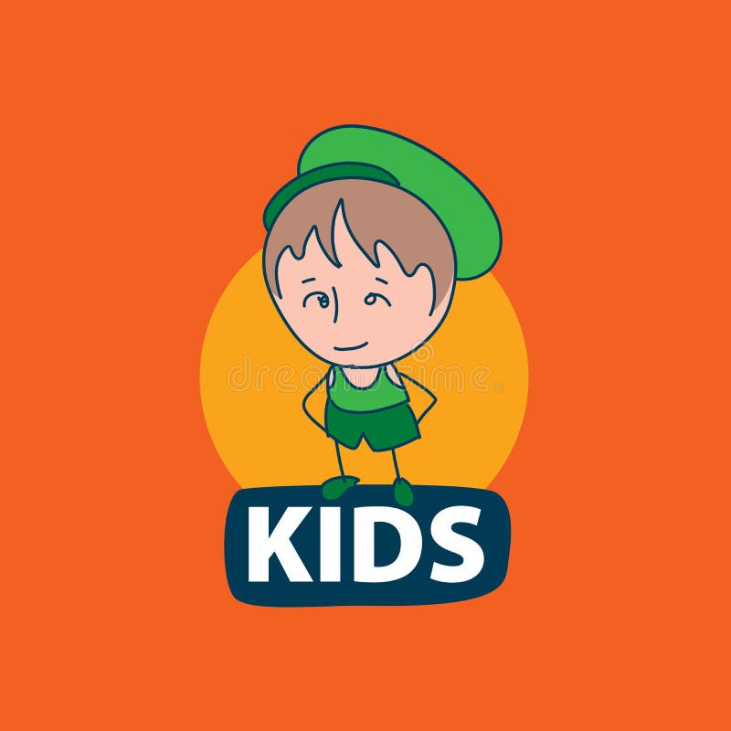Vector logo kids stock vector. Illustration of children - 125825668