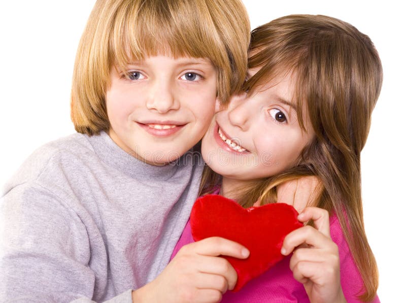 Children love stock photo. Image of love, children, glade - 24137682