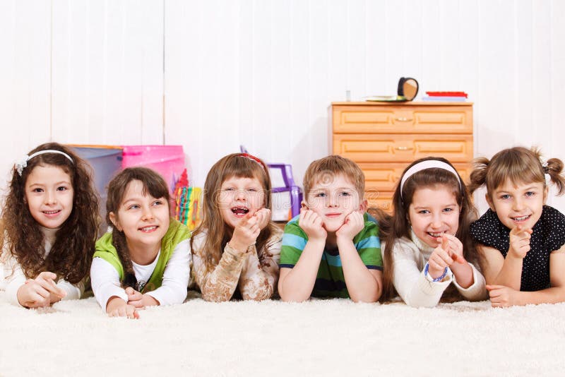 Kids reading books stock photo. Image of group, adorable - 18467736