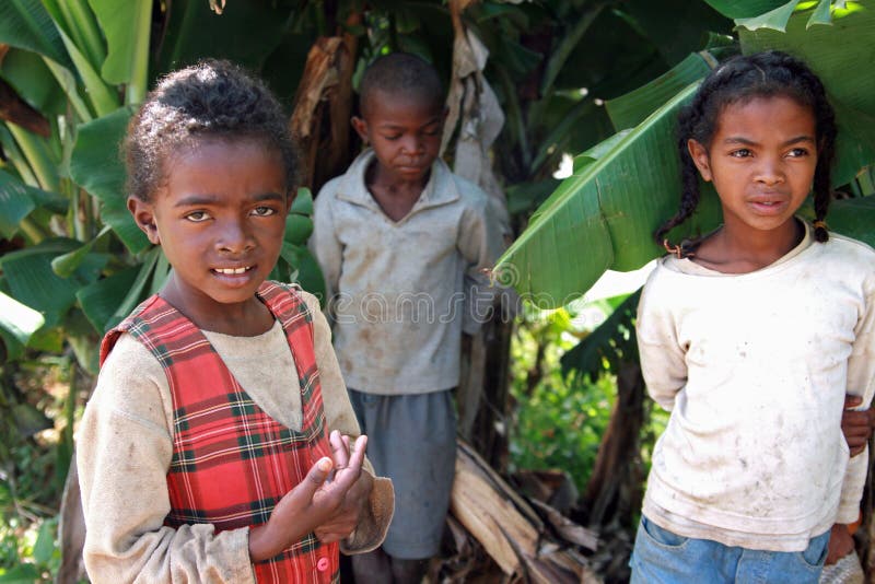 Children of Madagascar editorial stock photo. Image of banana - 16549178