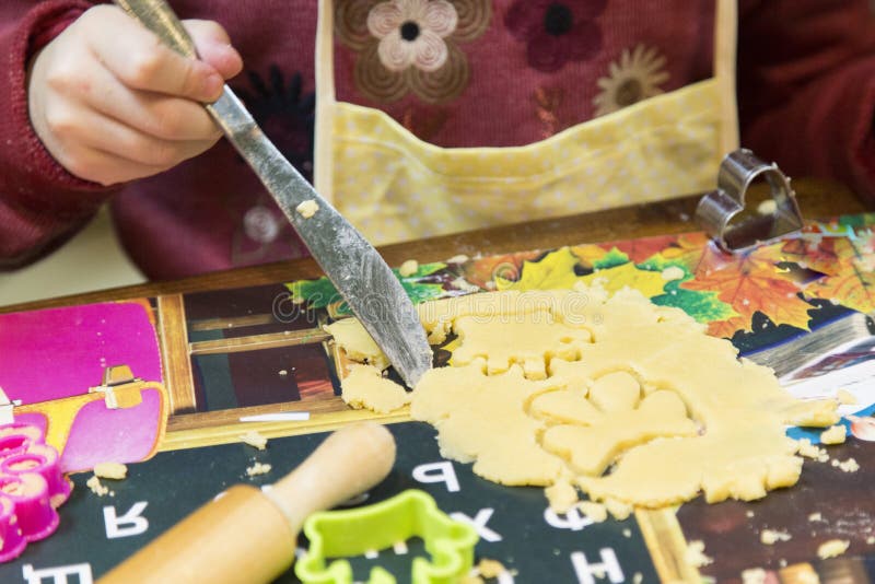 Children Make Cookies Their Own Form Stock Photos - Free & Royalty-Free ...
