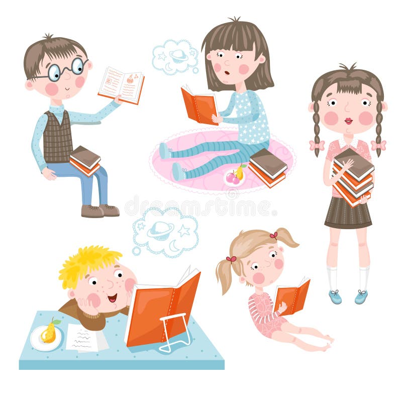 Children make lessons stock vector. Illustration of handmade - 75483750