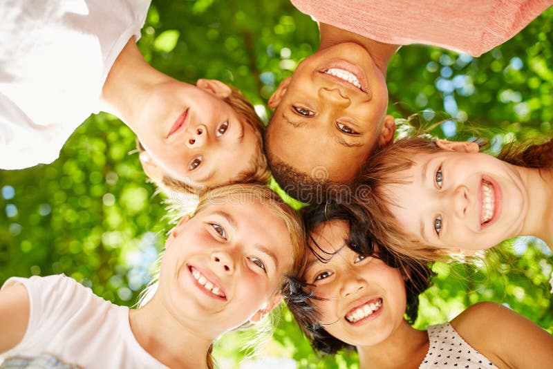 Children make a team stock image. Image of kindergarten - 86047019