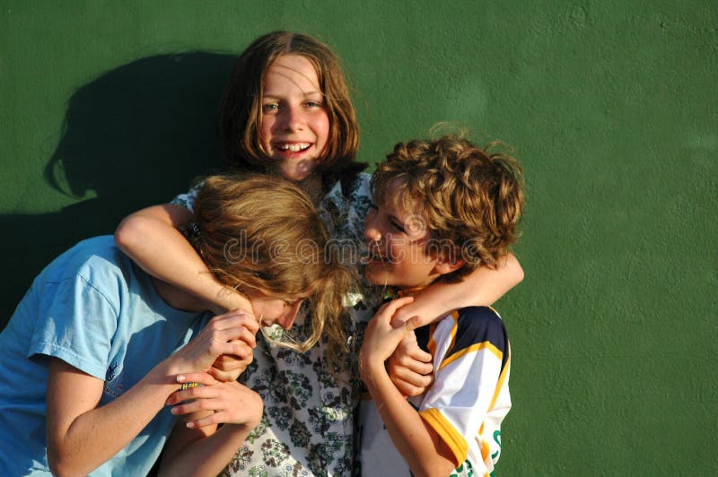 Children messing about stock image. Image of happiness - 4489827