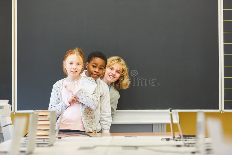 Children in Multicultural Elementary School Stock Image - Image of ...