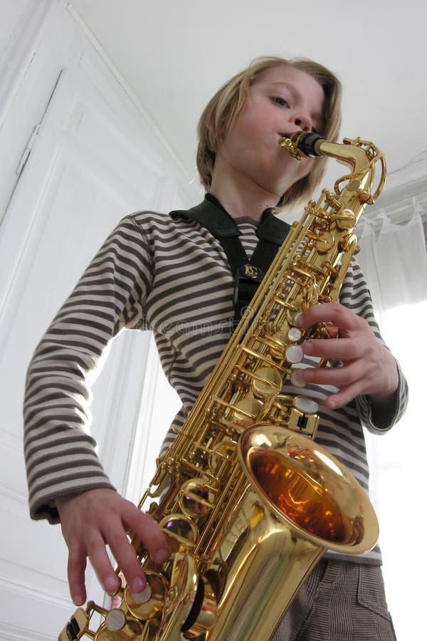 Children music stock photo. Image of lung, musician, saxophone - 11556756