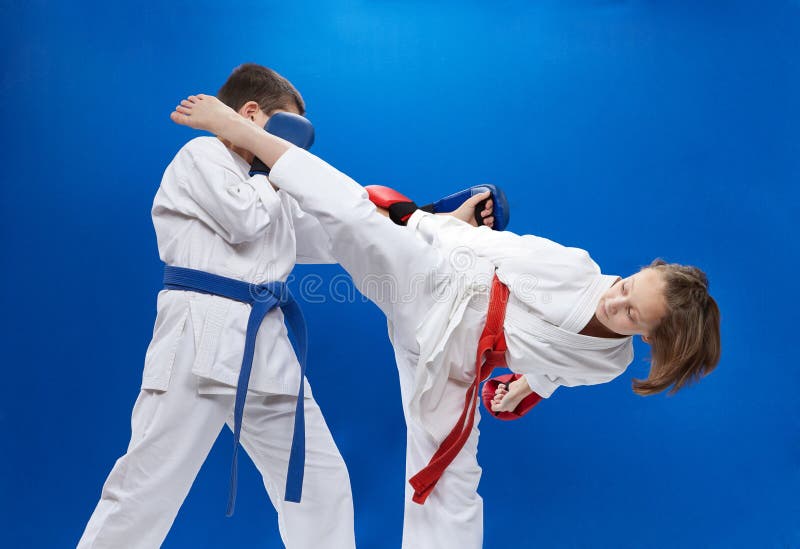 Children with Overlays on the Hands are Training Strikes and Blocks ...