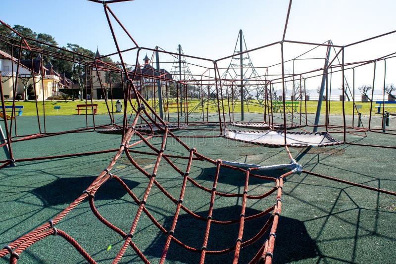 Children Park attraction stock photo. Image of cable - 50185388