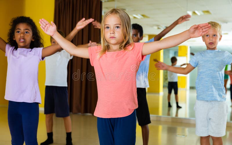 Children Participating in Dance Class Stock Image - Image of kids ...