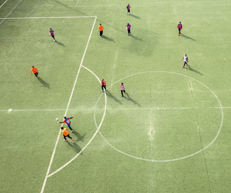 Football Training on a Sunny Field Editorial Stock Image - Image of ...