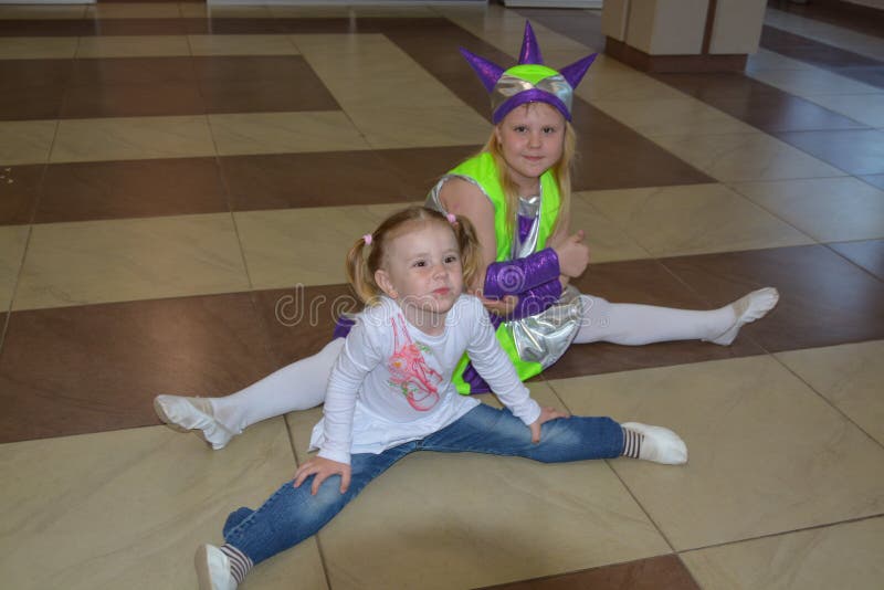 Children Perform a Dance on Stage at a Festive Concert. Stock Photo ...