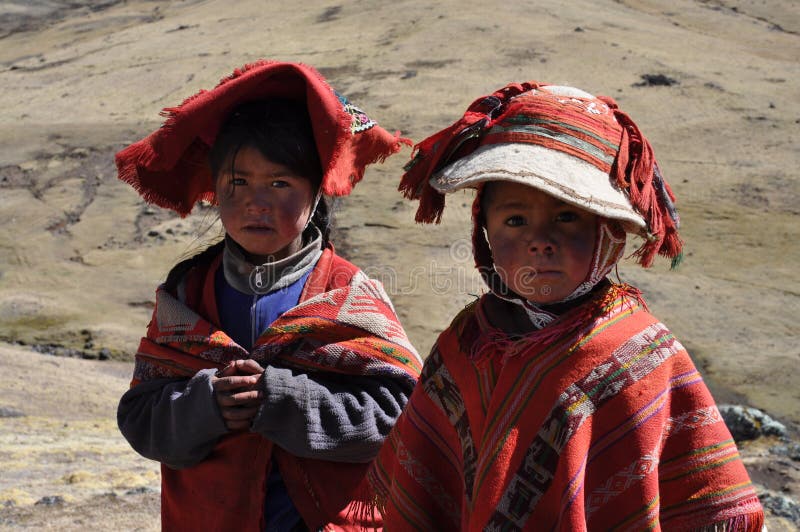 Children from Peru editorial photo. Image of blue, clothing - 18501791