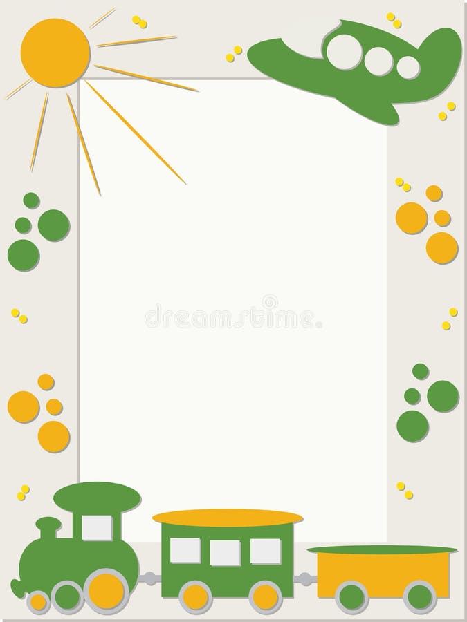 Children photo frame stock vector. Illustration of decorative - 23849943