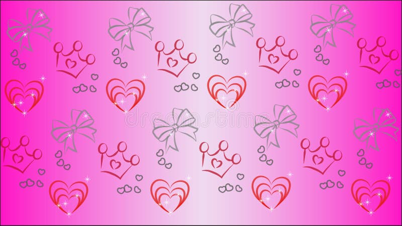 Children Pink Beautiful Background Vector Stock Vector - Illustration ...