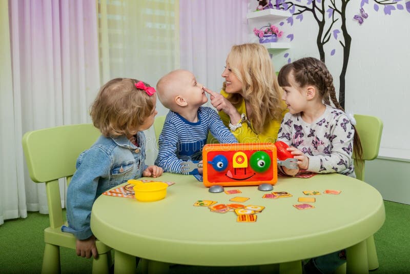 Children play board games stock photo. Image of home - 112890534