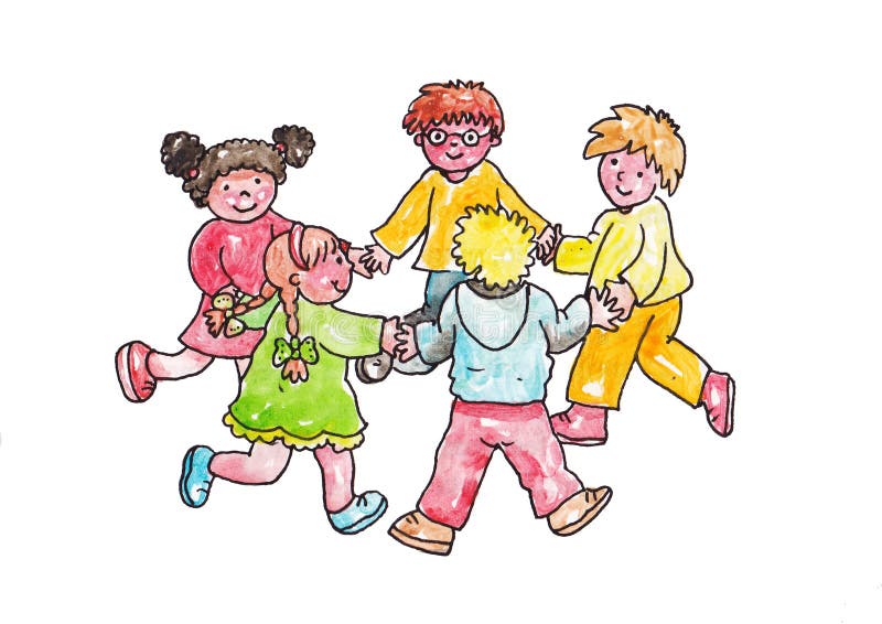 Children play in a circle stock image. Image of children - 36383493