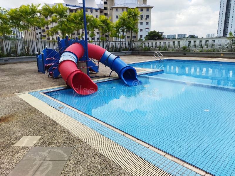 Children play pool stock photo. Image of water, resort - 243896272