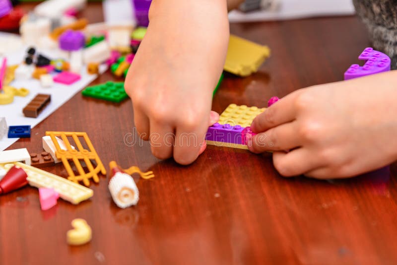 Dad and Son Build Figures from the Constructor. Spending Time Together ...
