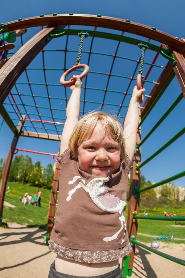 Children on playground stock photo. Image of cheerful - 15235594