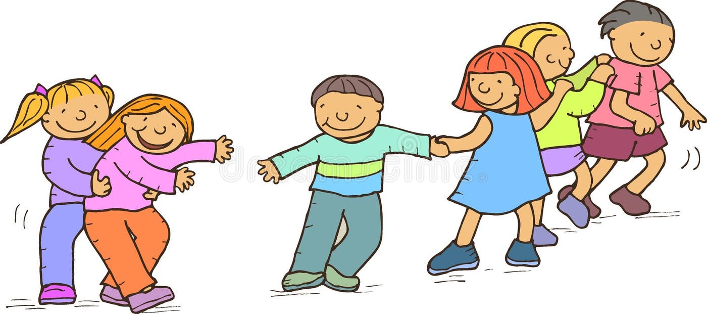 Children Playing Line Art Stock Illustrations – 6,822 Children Playing ...