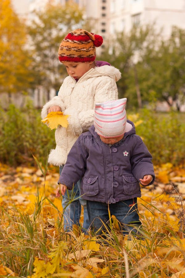 Children Playing In Autumn Picture. Image: 16542913