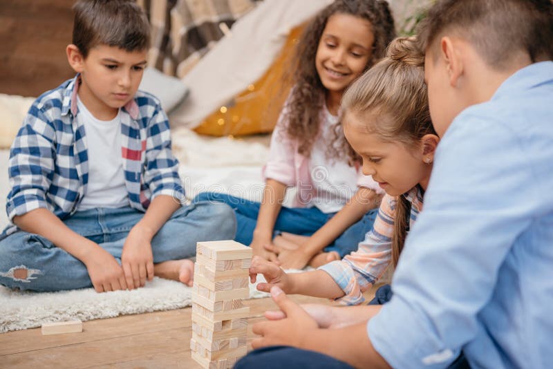 Multicultural Kids Playing Blocks Stock Photos - Free & Royalty-Free ...