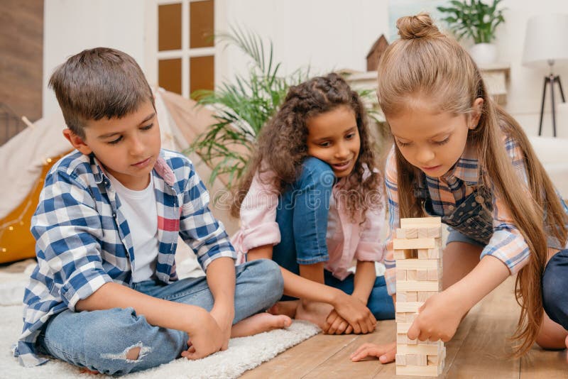 Multicultural Kids Playing Blocks Stock Photos - Free & Royalty-Free ...
