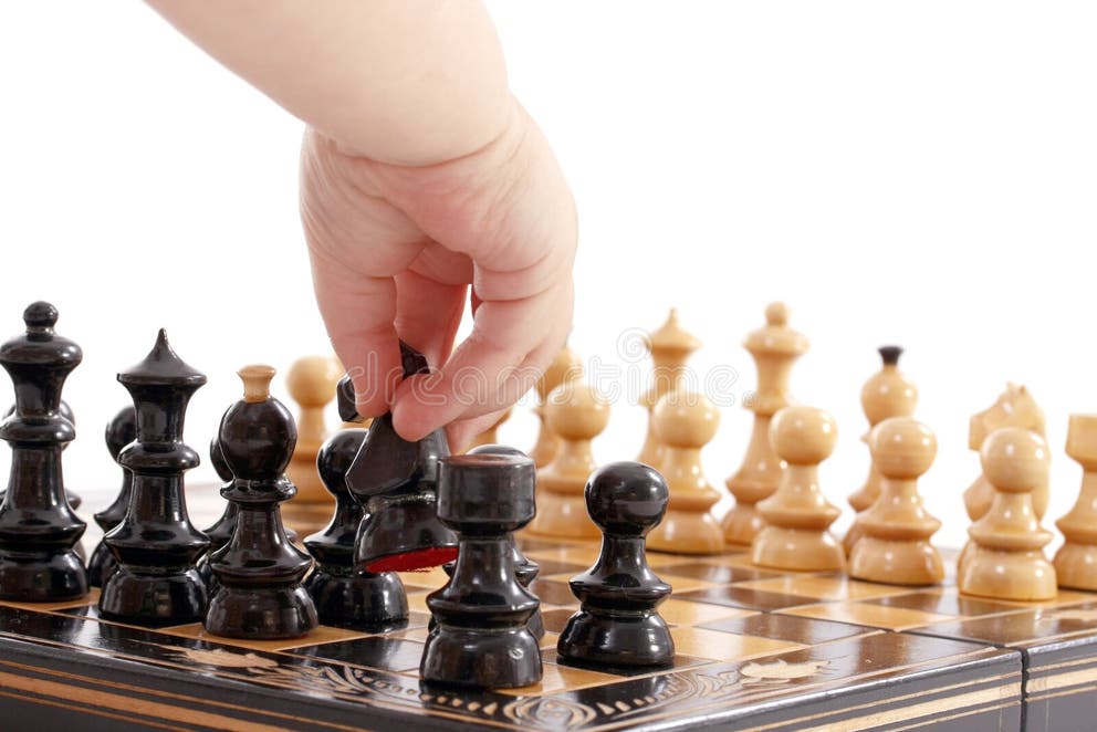 Children playing chess stock image. Image of brillant - 15317307