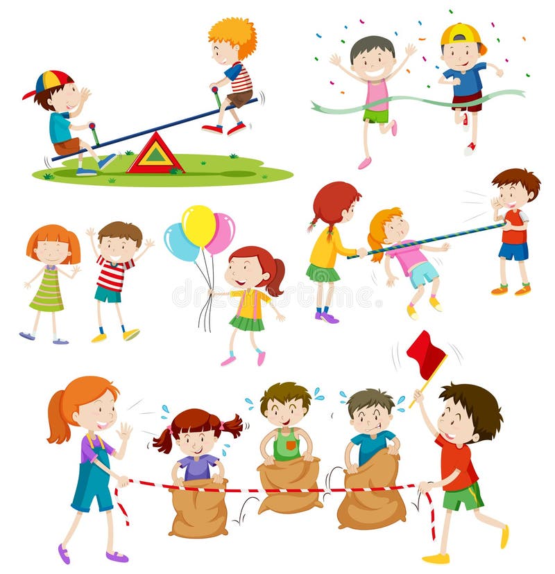 Children Games Clip Art Stock Illustrations – 1,753 Children Games Clip ...