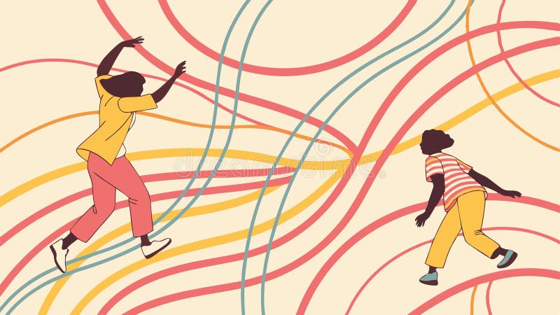 Children Playing, Energetic and Abstract Movement, Childhood Fun ...