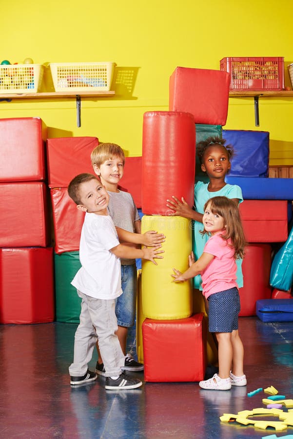 Kids Playing In A Gym