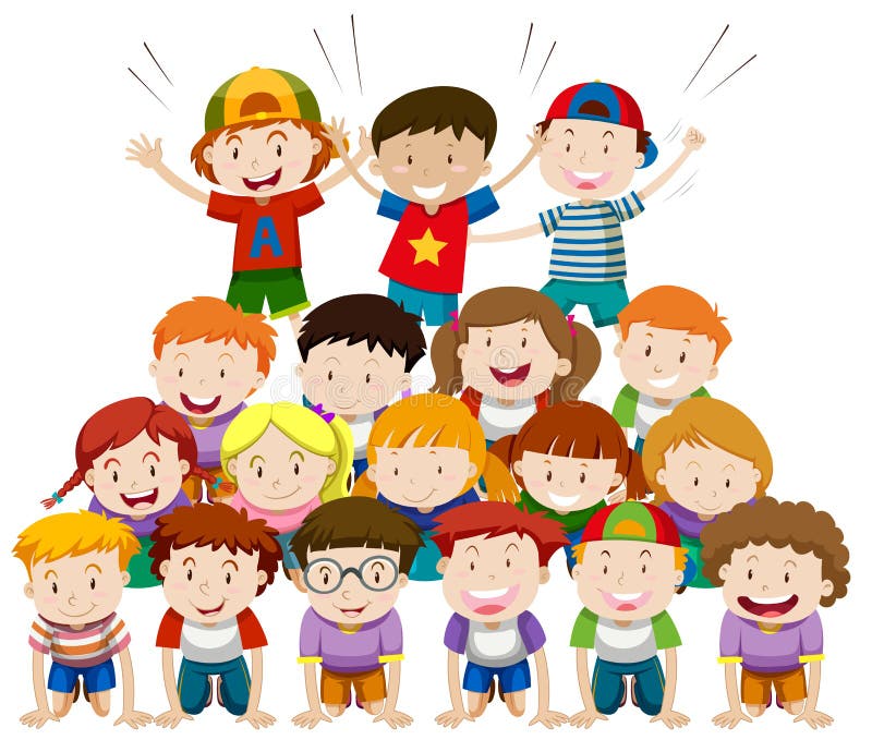 Human Pyramid in Black stock illustration. Illustration of partners ...