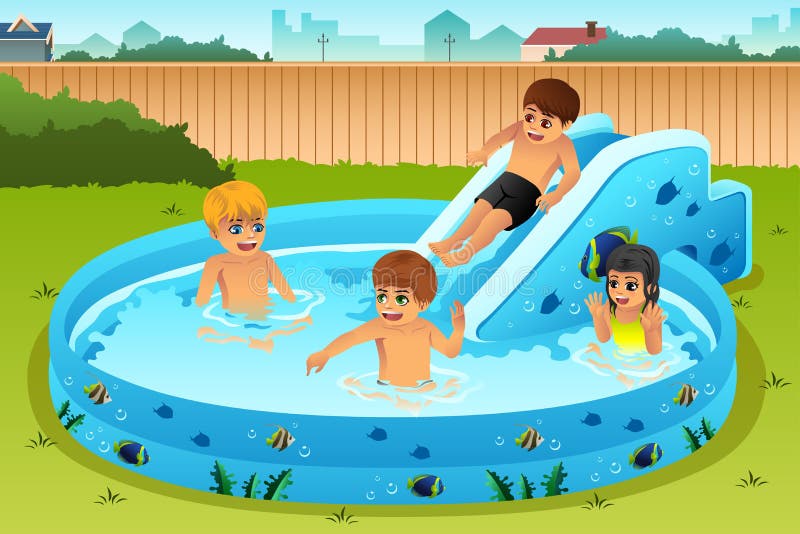 Cartoon Pool Backyard Stock Illustrations – 271 Cartoon Pool Backyard ...