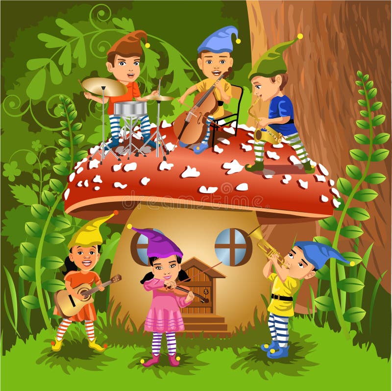 Cartoon Elf Playing Violin Stock Illustrations – 11 Cartoon Elf Playing ...