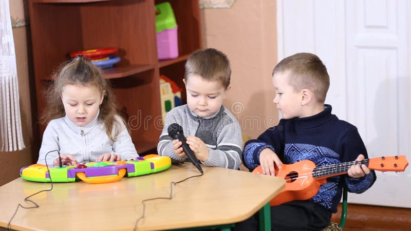 Children Playing Musical Instruments Stock Video - Video of ...