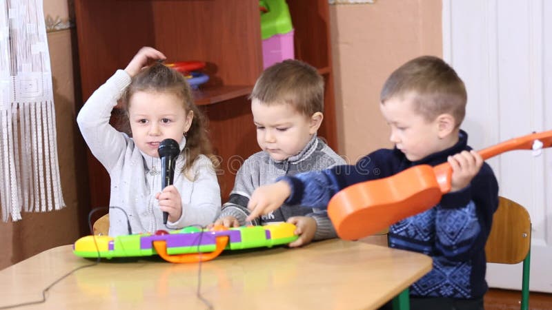 Children Playing Musical Instruments Stock Video - Video of guitar ...