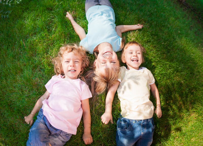 Children in spring field stock photo. Image of baby, spring - 22727942