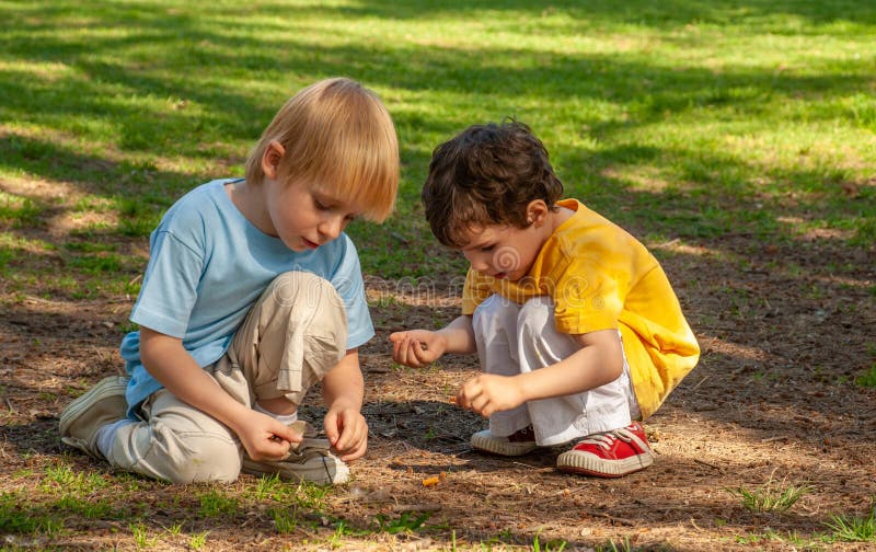 Children Playing in the Park Stock Photo - Image of happiness, cheerful ...