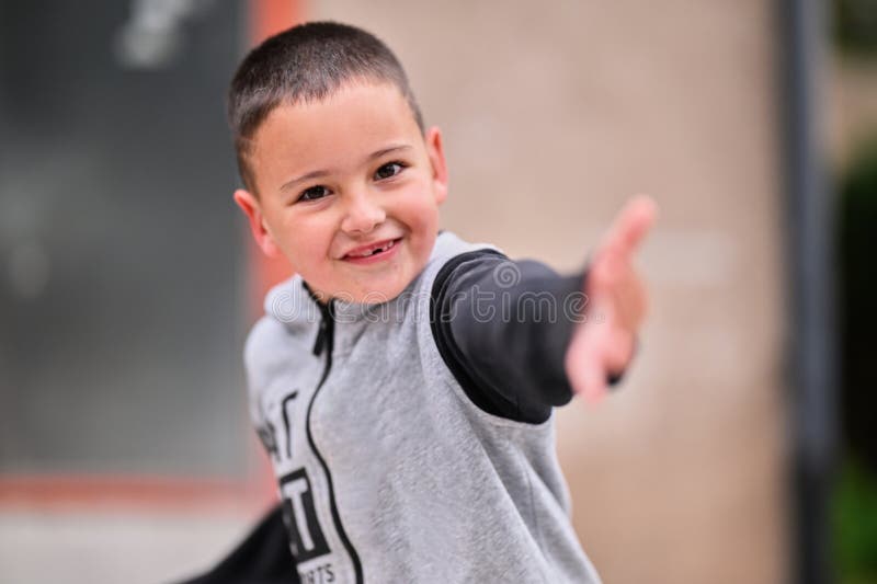 Children Playing Together in a Park or Engaging in a Game. Stock Image ...
