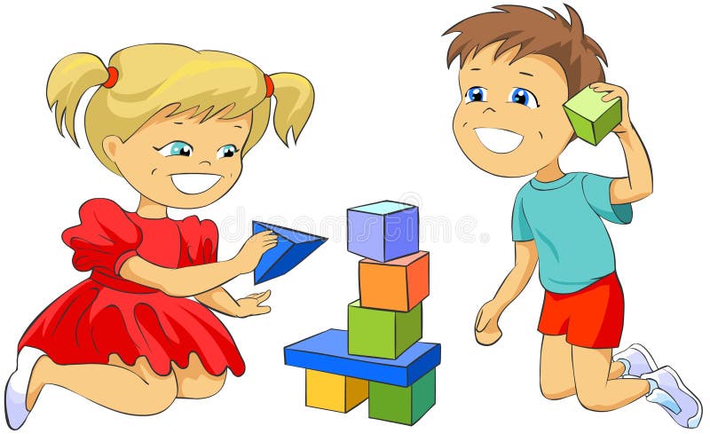Play blocks clipart