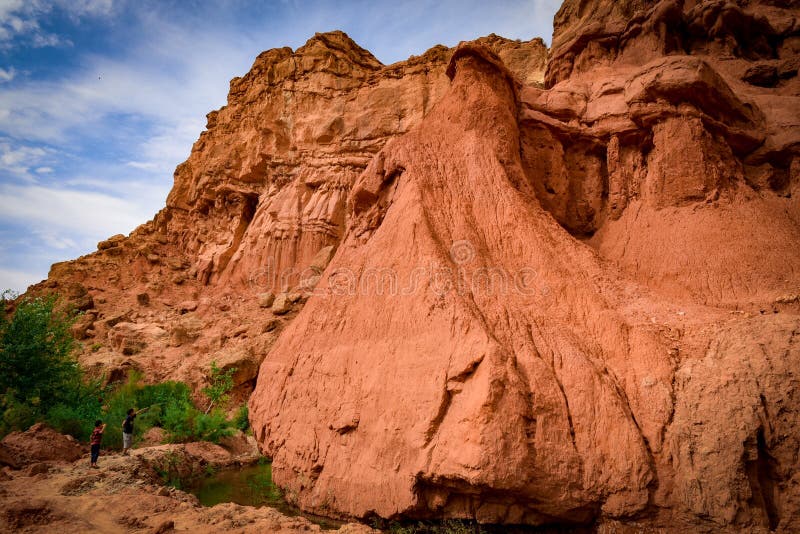 Children Playing in the Valley of Roses in Morocco Stock Photo - Image ...