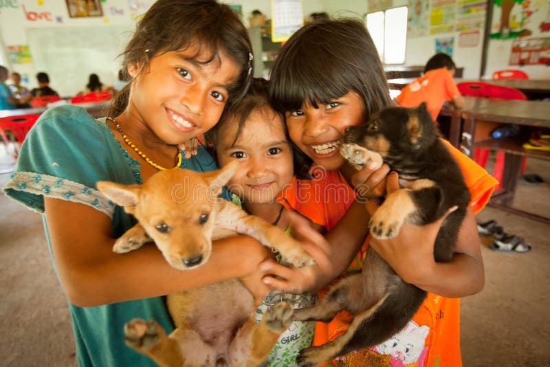 Children from Poor Areas at Project Kids Care Editorial Image - Image ...